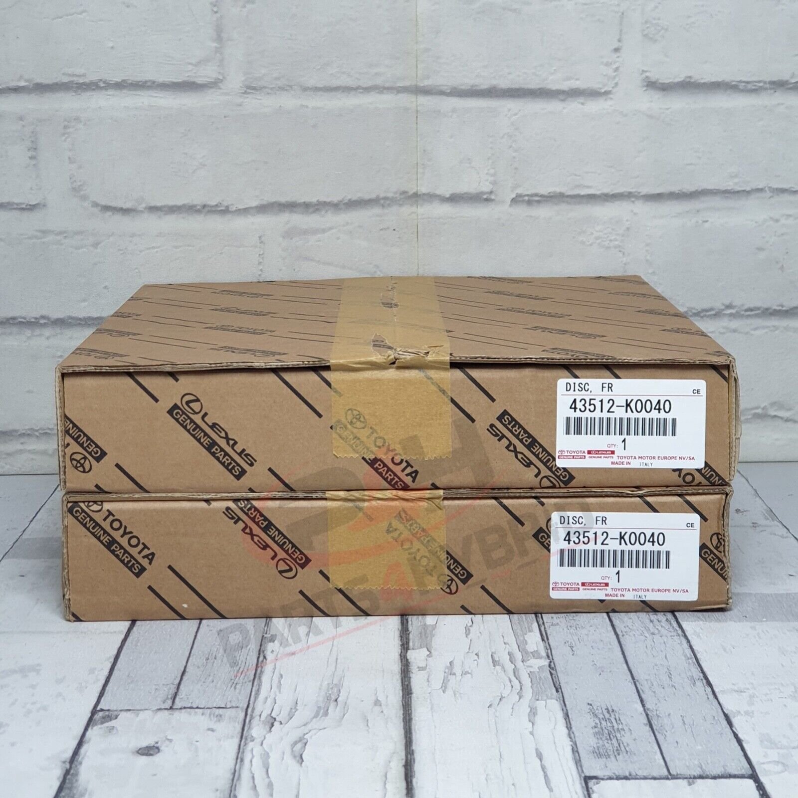 Genuine Toyota Yaris Front Brake Discs Oem Part 43512-K0040 Left And ...