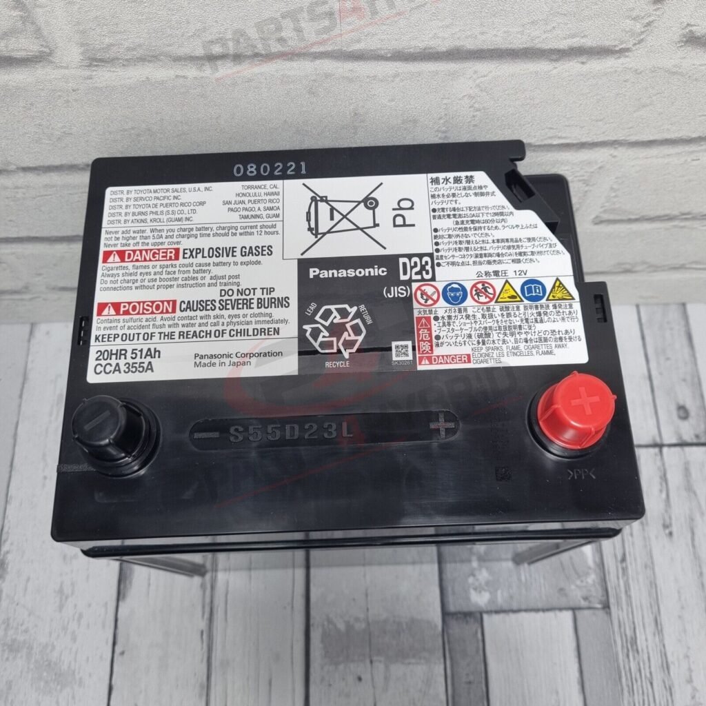 GENUINE LEXUS RX450H 12V BATTERY S55D23L PANASONIC 2008 TO 2015 OEM ...